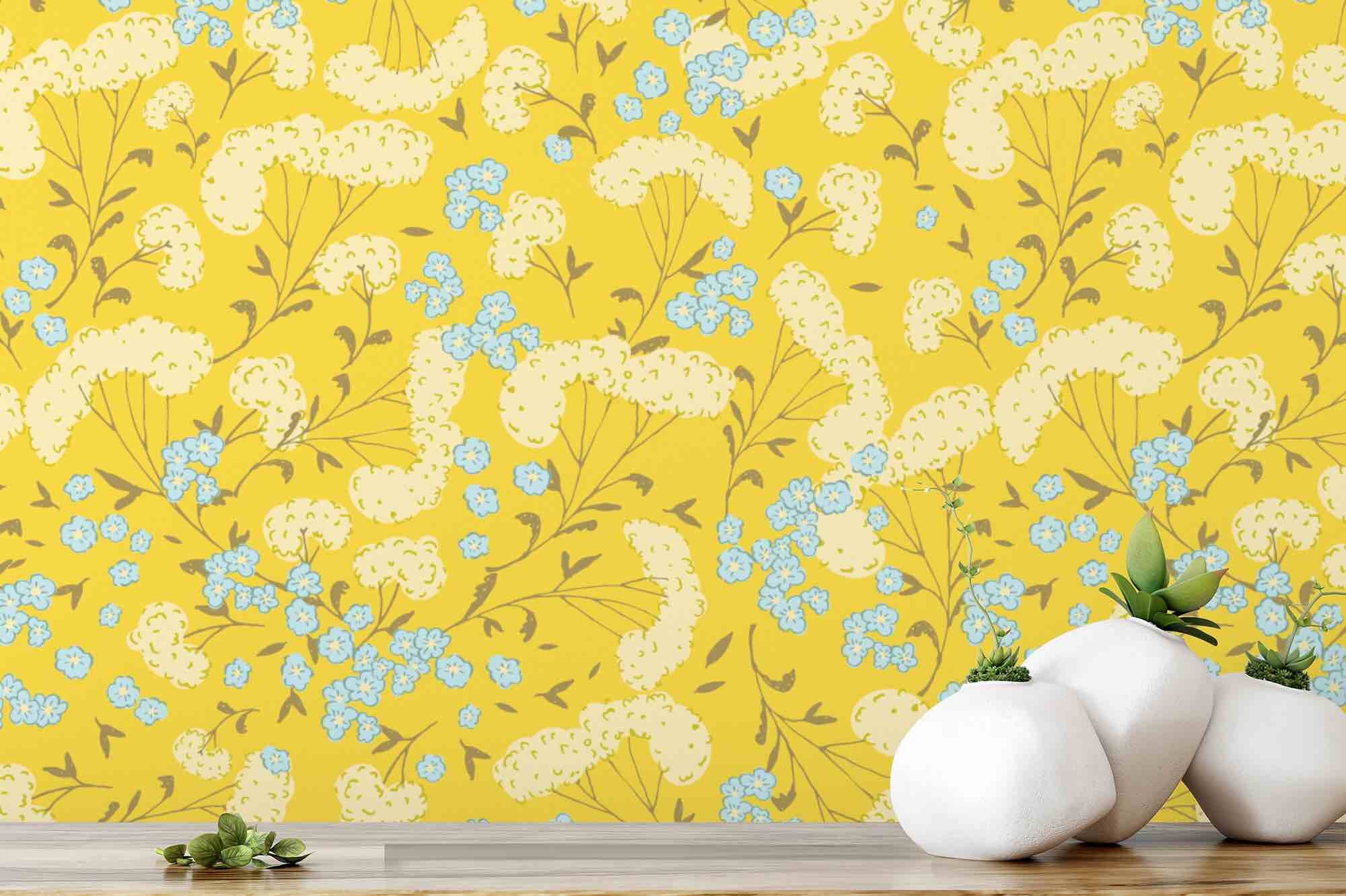 Floral Wallpaper Removable Wallpaper Peel N Stick | Etsy