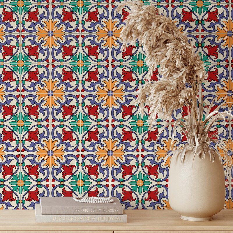 Tile Wallpaper - Etsy