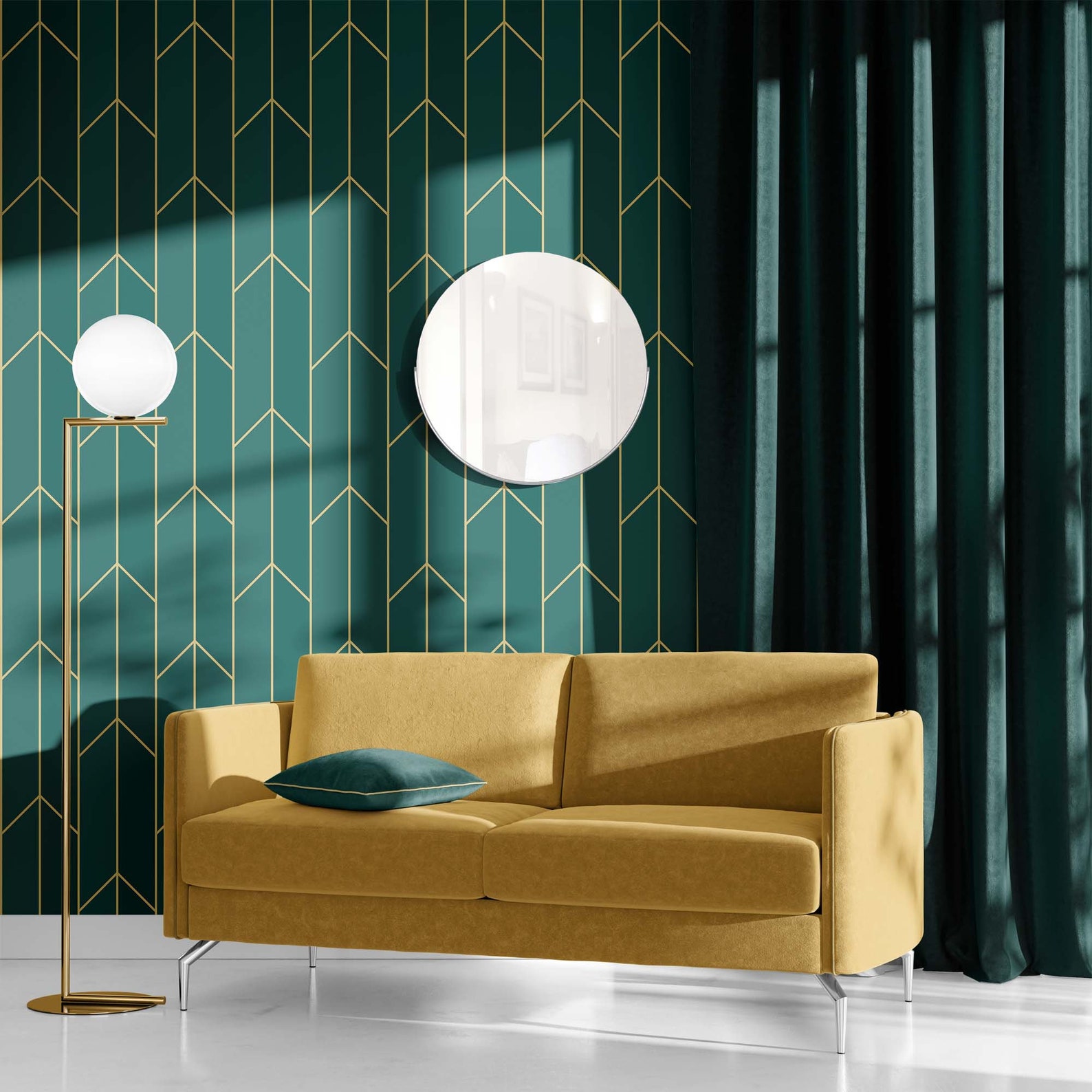 Art Deco Wallpaper Removable Wallpaper Peel and Stick - Etsy