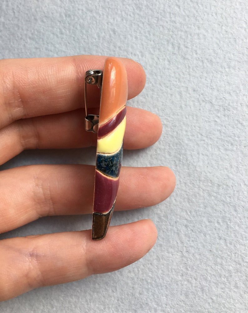 Bird Brooch Ceramic Pin White Clay Jewelry | Etsy