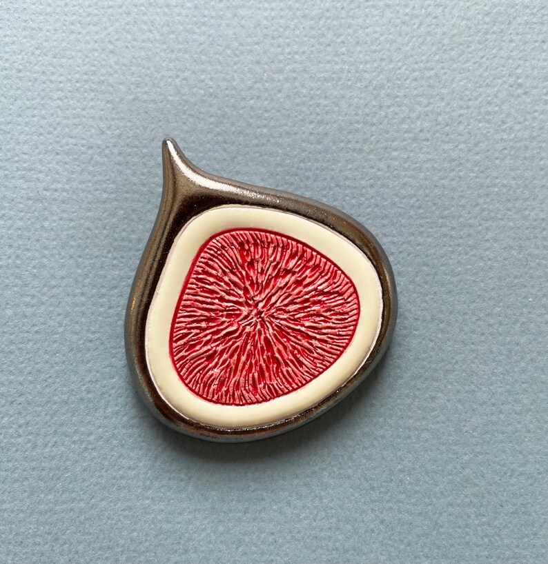 Clay Fig Pin Brooch Ceramic Jewelry - Etsy