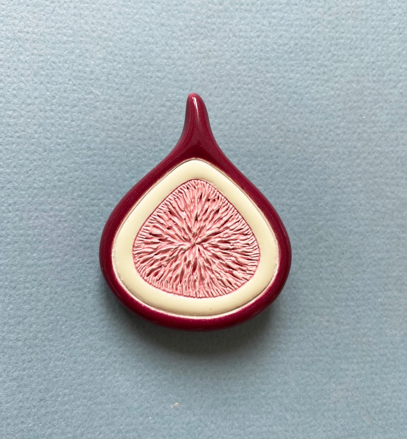 Clay Fig Pin Brooch Ceramic Jewelry - Etsy