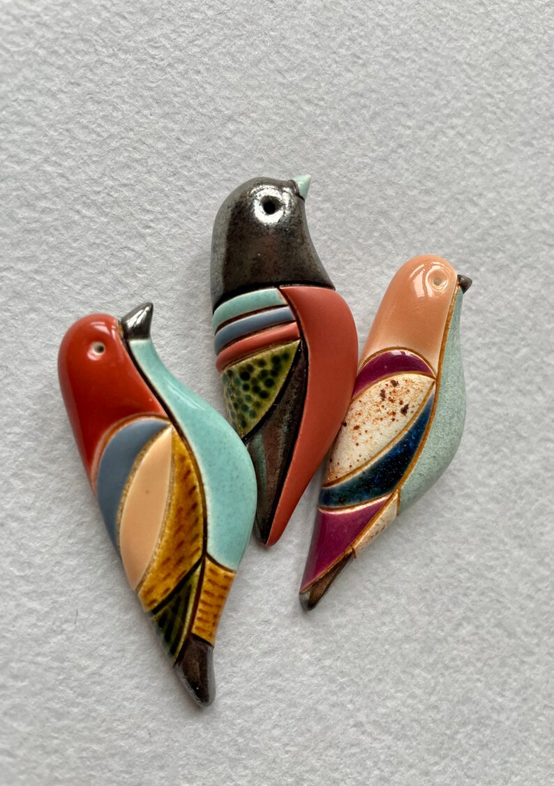 Bird Brooch Ceramic Pin White Clay Jewelry - Etsy