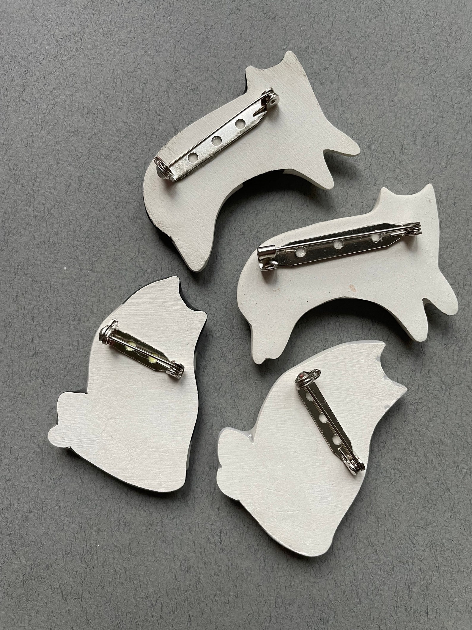 Cat Pin Brooch Ceramic Clay Jewelry. Gift for Cat Owners. - Etsy