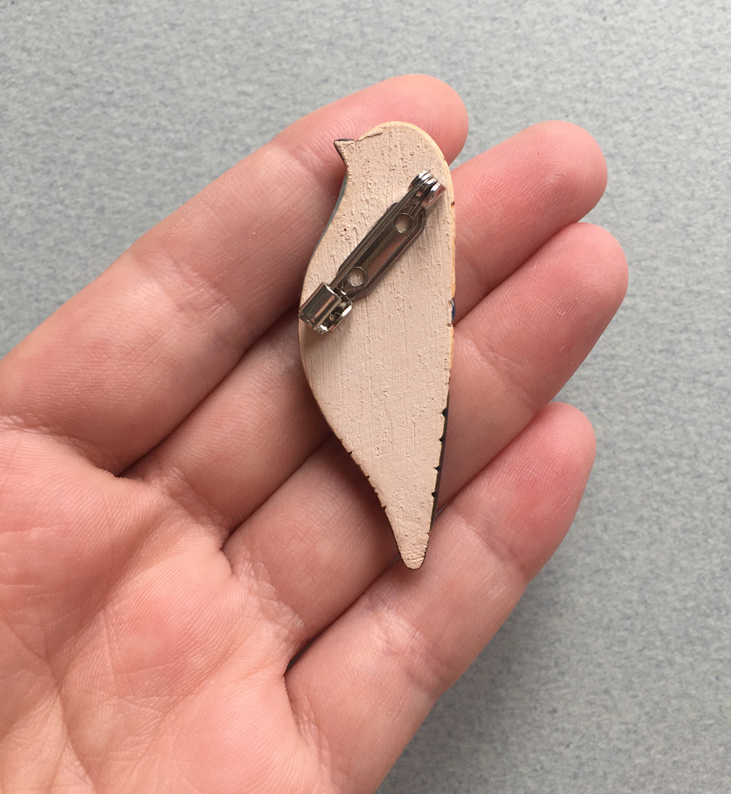 Bird Brooch Handmade Ceramic Pin Clay Jewelry. Gift for | Etsy