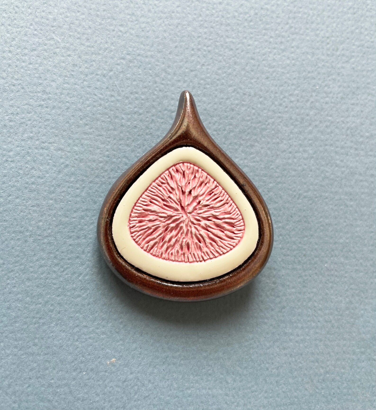 Clay Fig Pin Brooch Ceramic Jewelry - Etsy