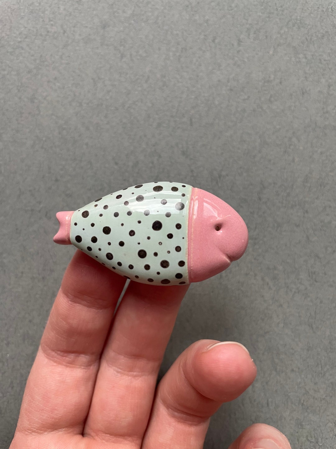 Fish Pin Ceramic Brooch White Clay Jewelry. Fish Lover Gift. Birthday ...