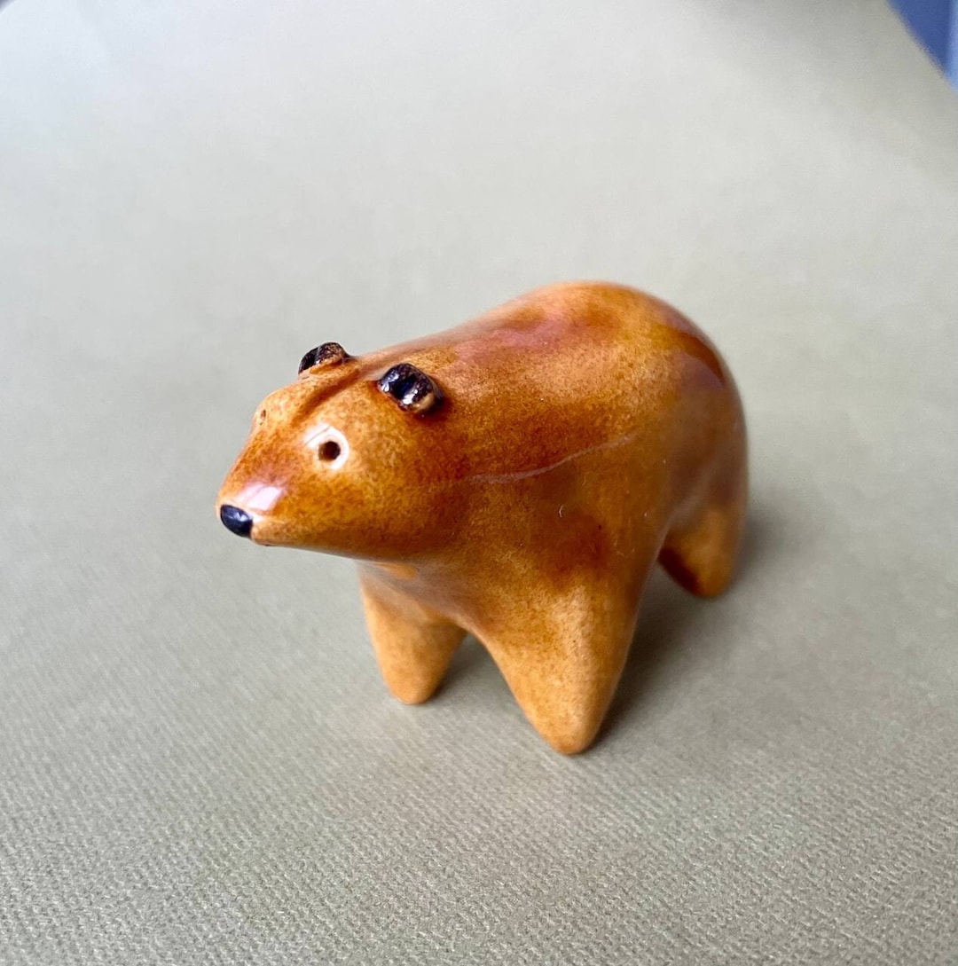 Brown Bear Handmade Ceramic Figurine - Etsy