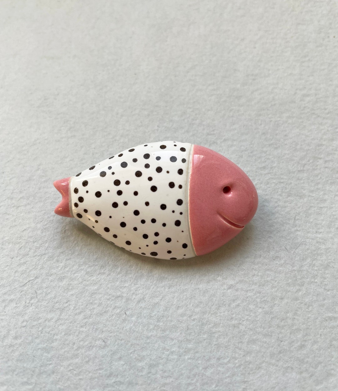 Fish Pin Ceramic Brooch White Clay Jewelry. Fish Lover Gift. - Etsy