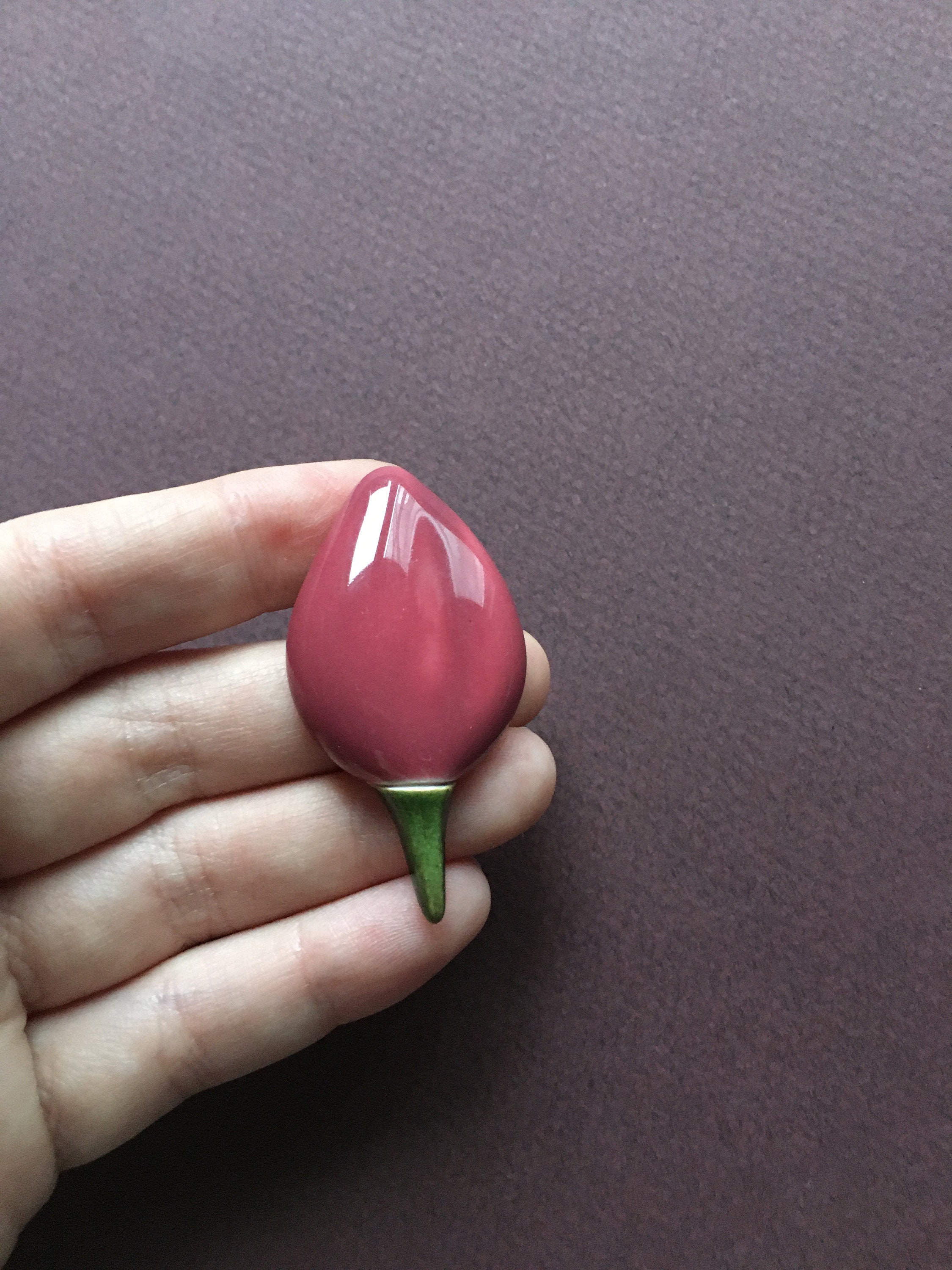 Tulip Brooch Flower Pin Ceramic Jewelry Clay Jewellery | Etsy