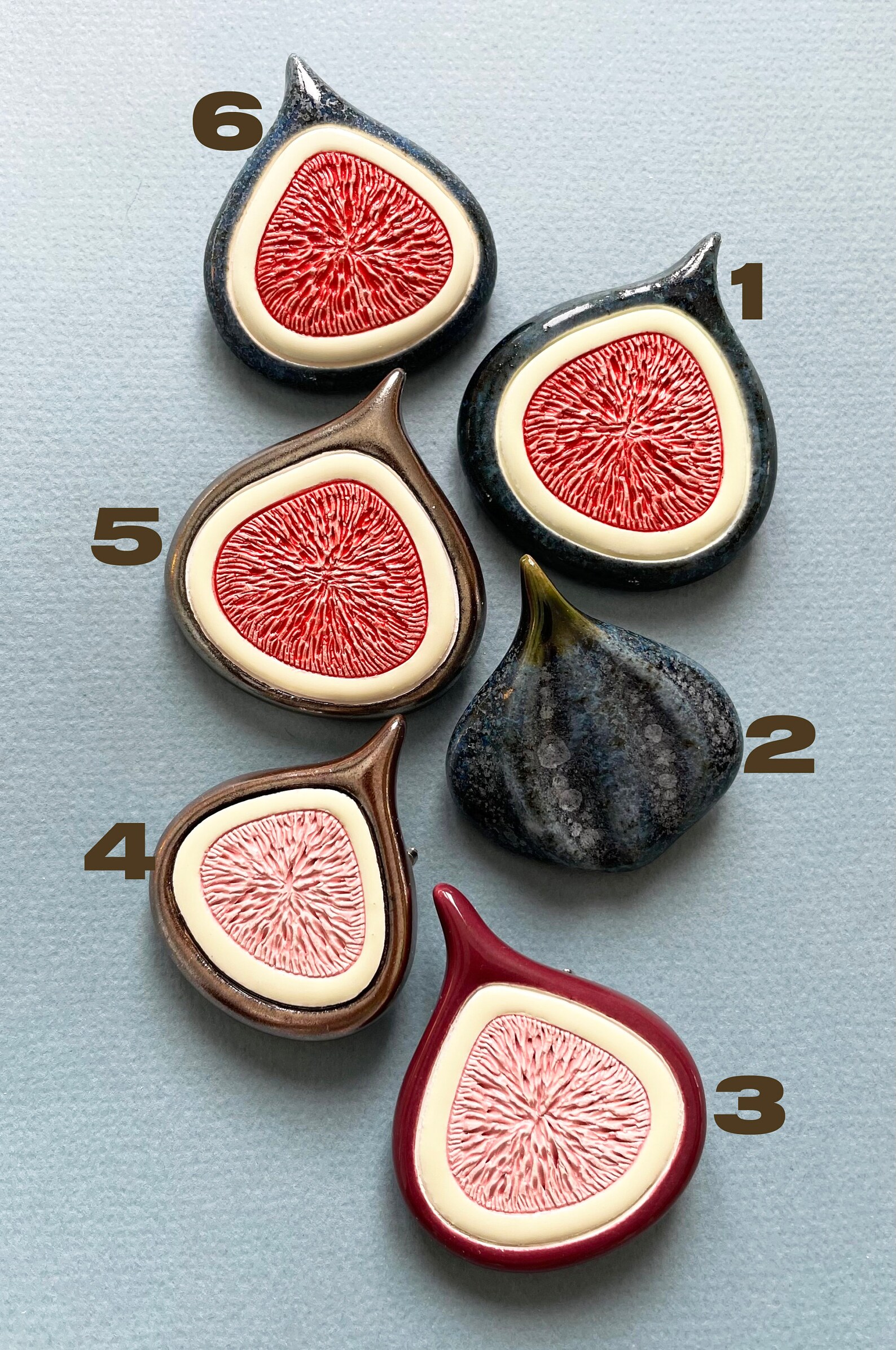 Clay Fig Pin Brooch Ceramic Jewelry - Etsy