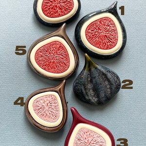 Clay Fig Pin Brooch Ceramic Jewelry - Etsy