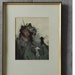Vintage Color Lithograph, Signed, Composition, Framed - Etsy