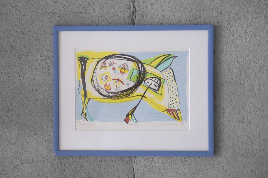 Maskot, Color Lithograph by Lis Zwick, 1996 - Etsy