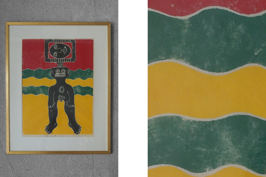 Walter Bengtsson Color Woodcut 1970s Framed - Etsy