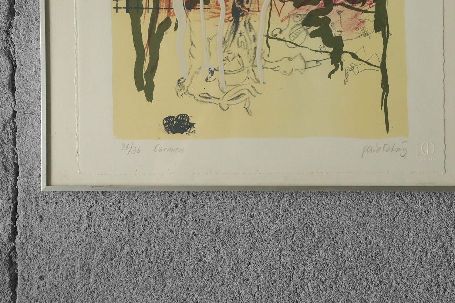 Poul Esting, Carmen, Color Lithograph, Framed - Etsy