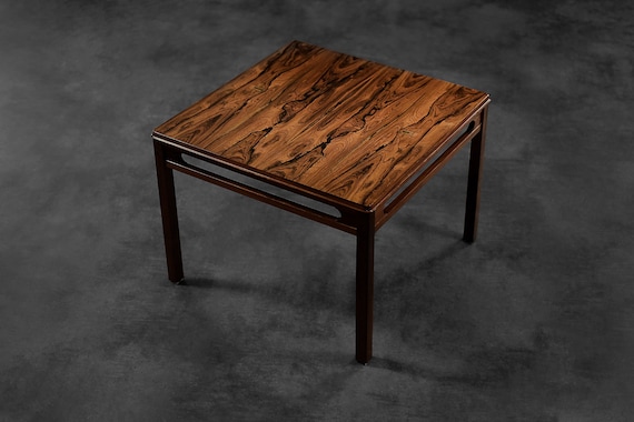 Vintage Mid century Scandinavian Modern Low Rosewood Coffee Table by Rasmus Solberg for S Mobler 1960s Etsy