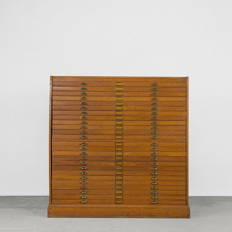 Vintage Map Cabinet - Etsy