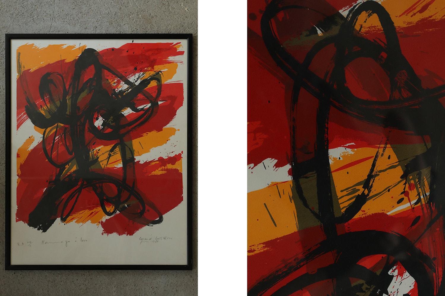Gérard Gosselin, Hommage à Lorca, Color Lithograph, 1986, Framed - Etsy