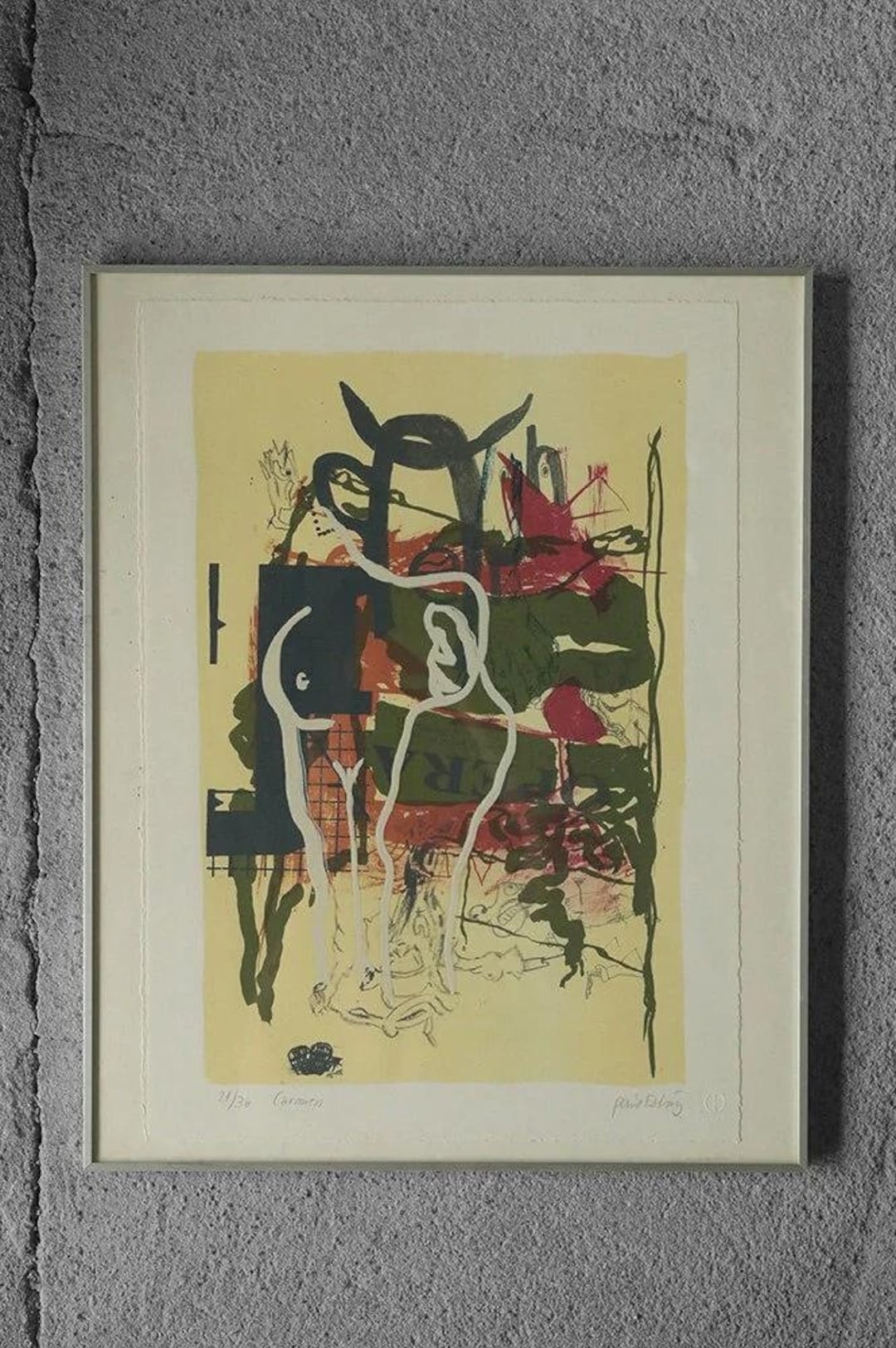 Poul Esting, Carmen, Color Lithograph, Framed - Etsy