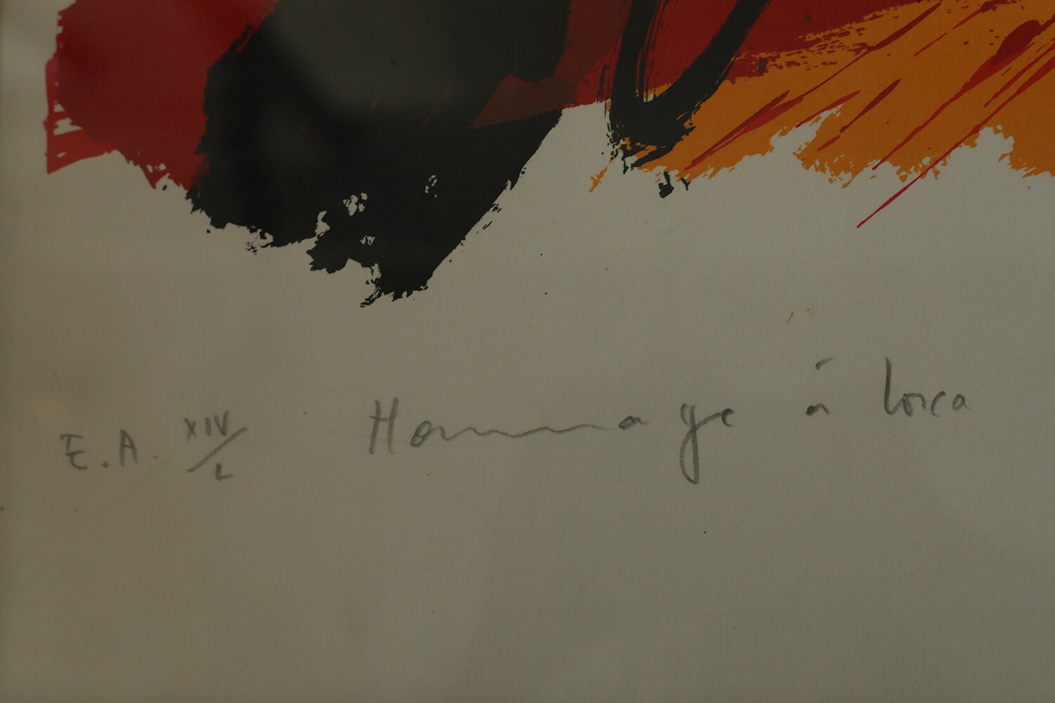 Gérard Gosselin, Hommage à Lorca, Color Lithograph, 1986, Framed - Etsy