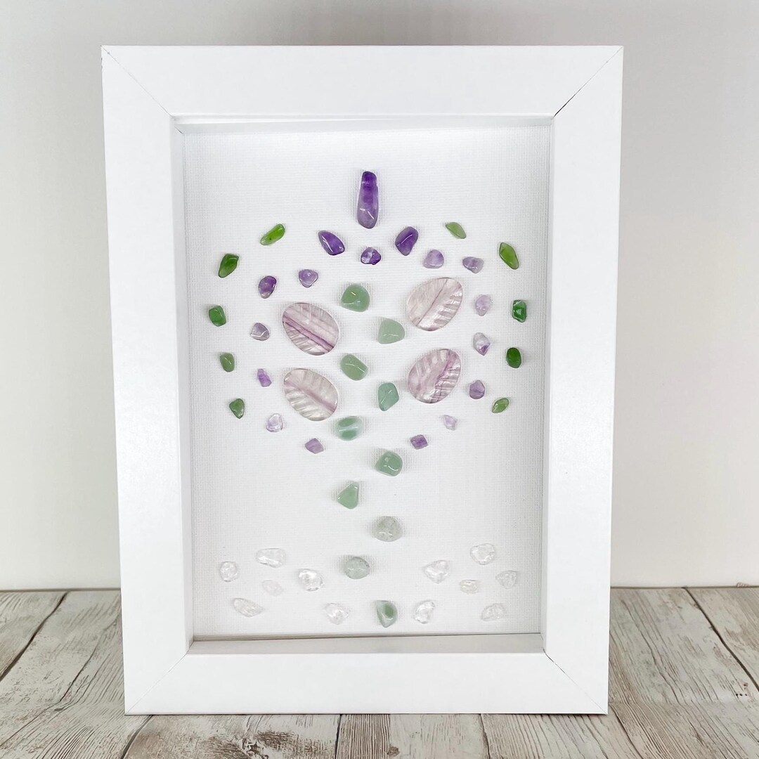 Crystal Art, Framed Crystal Wall Art, Handmade Crystal Artwork - Etsy