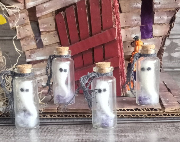 Pet Ghost Mini Ghosts in a Jar Ghost in Bottle Ghost in - Etsy