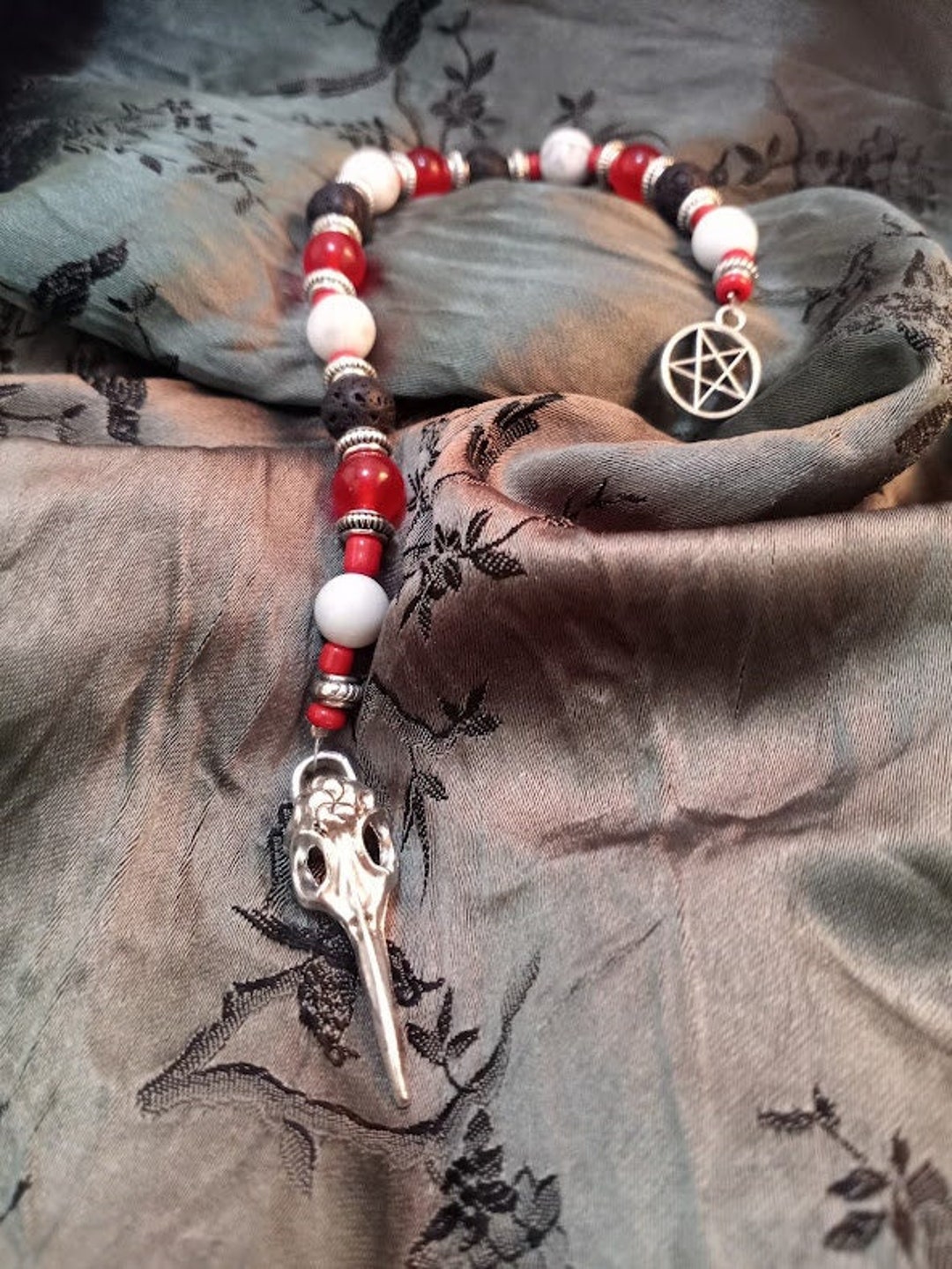 Morrigan Celtic Goddess Prayer Beads - Meditation Beads - Devotional ...