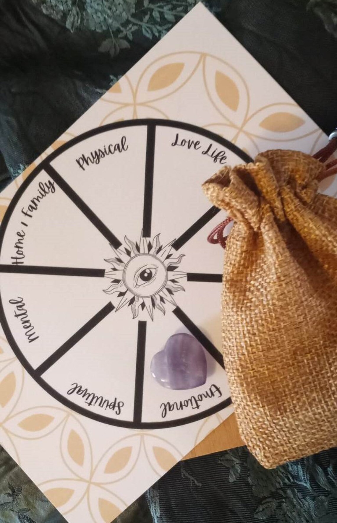 Charm Casting Set - Tarot Edition, Tarot Charms, Charm Divination Set, Casting Board, Charm ...