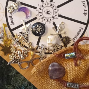 Charm Casting Set - Tarot Edition, Tarot Charms, Charm Divination Set ...
