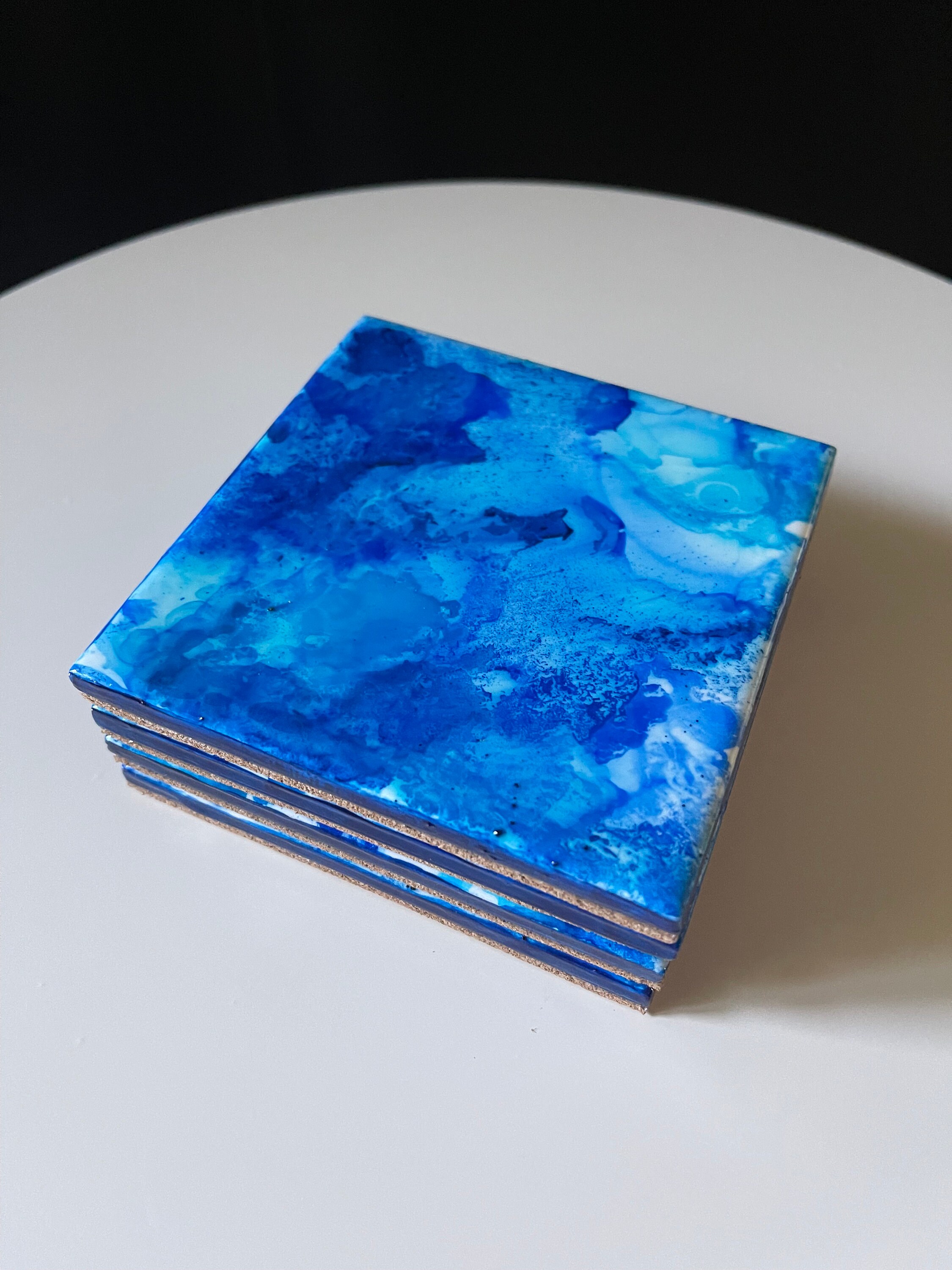 Unique Ceramic Coasters With Alcohol Ink Designs - Etsy Canada