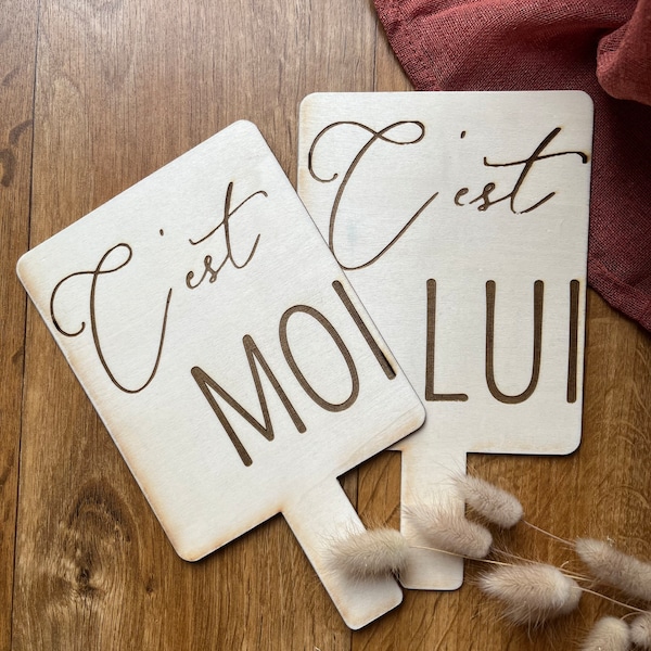 Pancarte jeu elle et lui - Etsy France