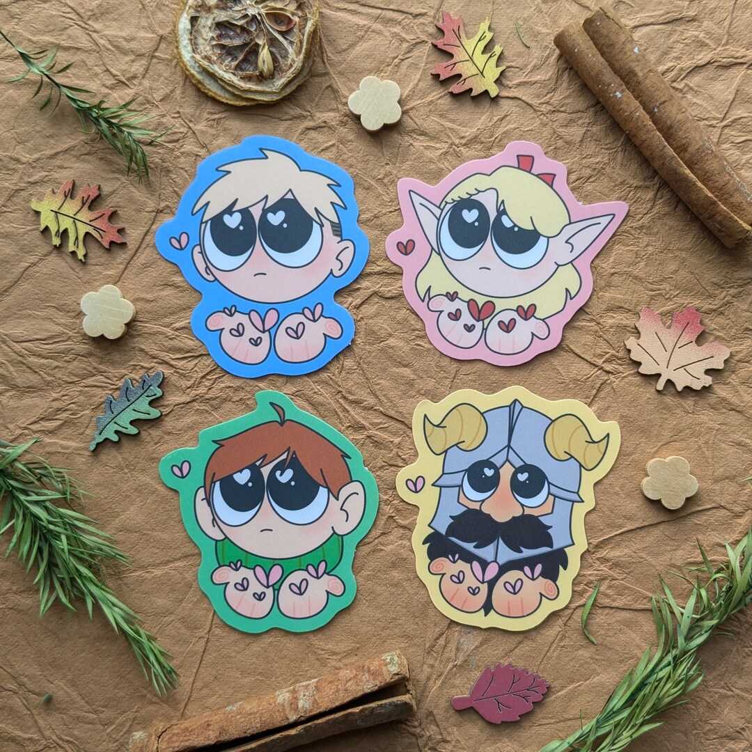 Dungeon Meshi Chibi Sticker Cute Anime Fantasy Adventure Characters ...