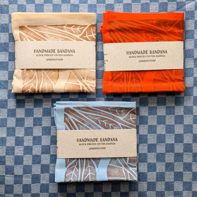 Screen Print Bandana - Etsy