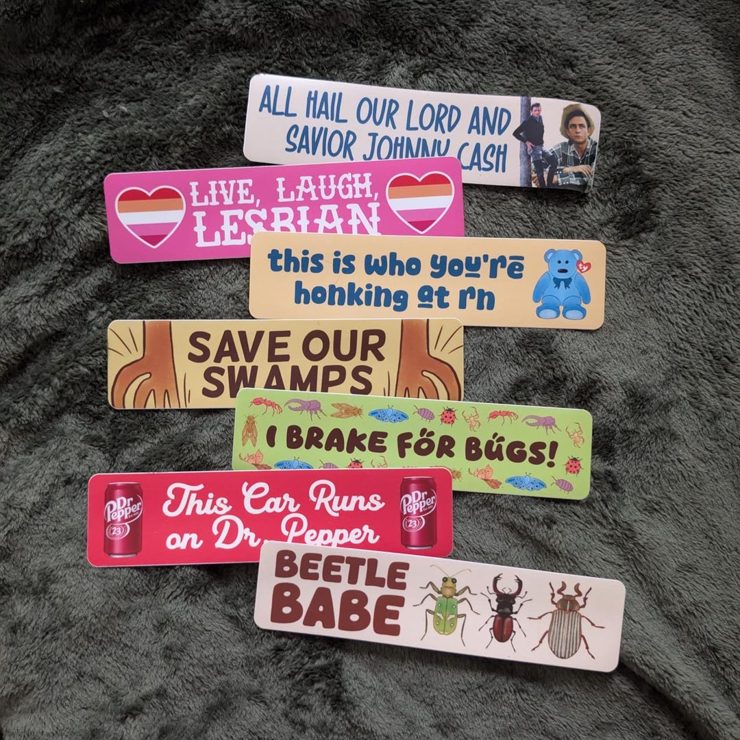Mystery Bumper Sticker Pack | Discontinued, B-grade | Environmental ...