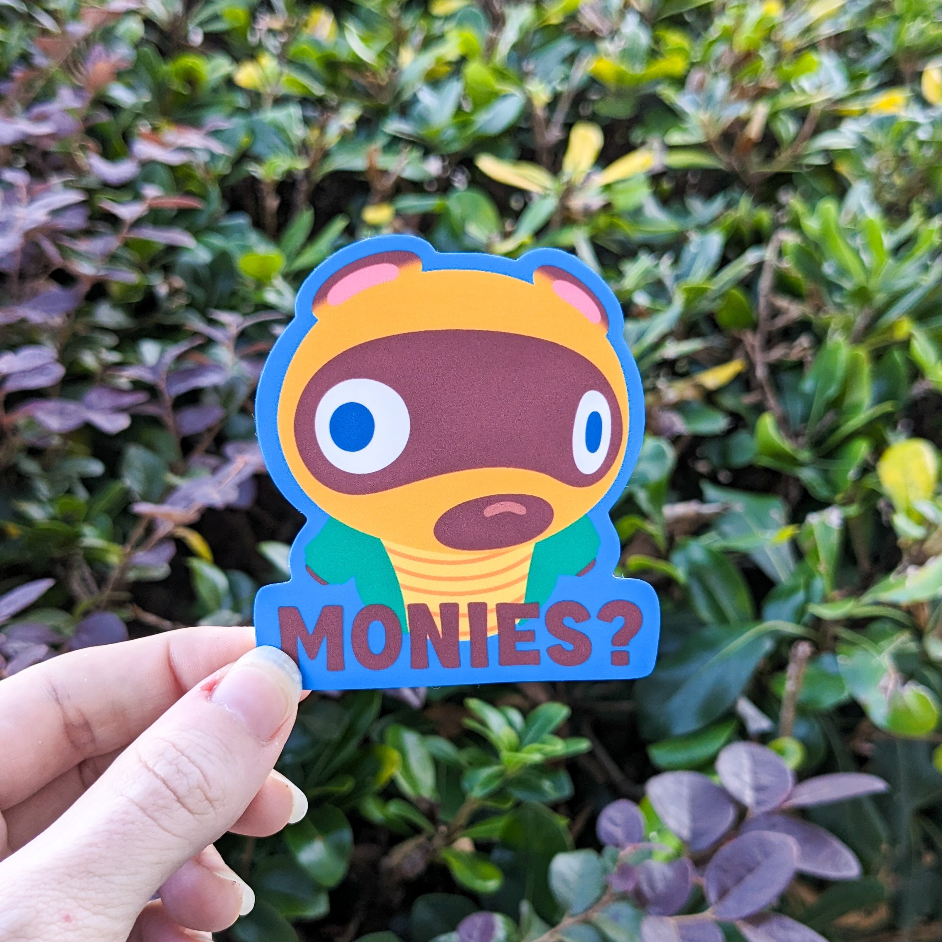 Tom Nook ACNH Money Waterproof Sticker Cozy Stationery for Decorating ...