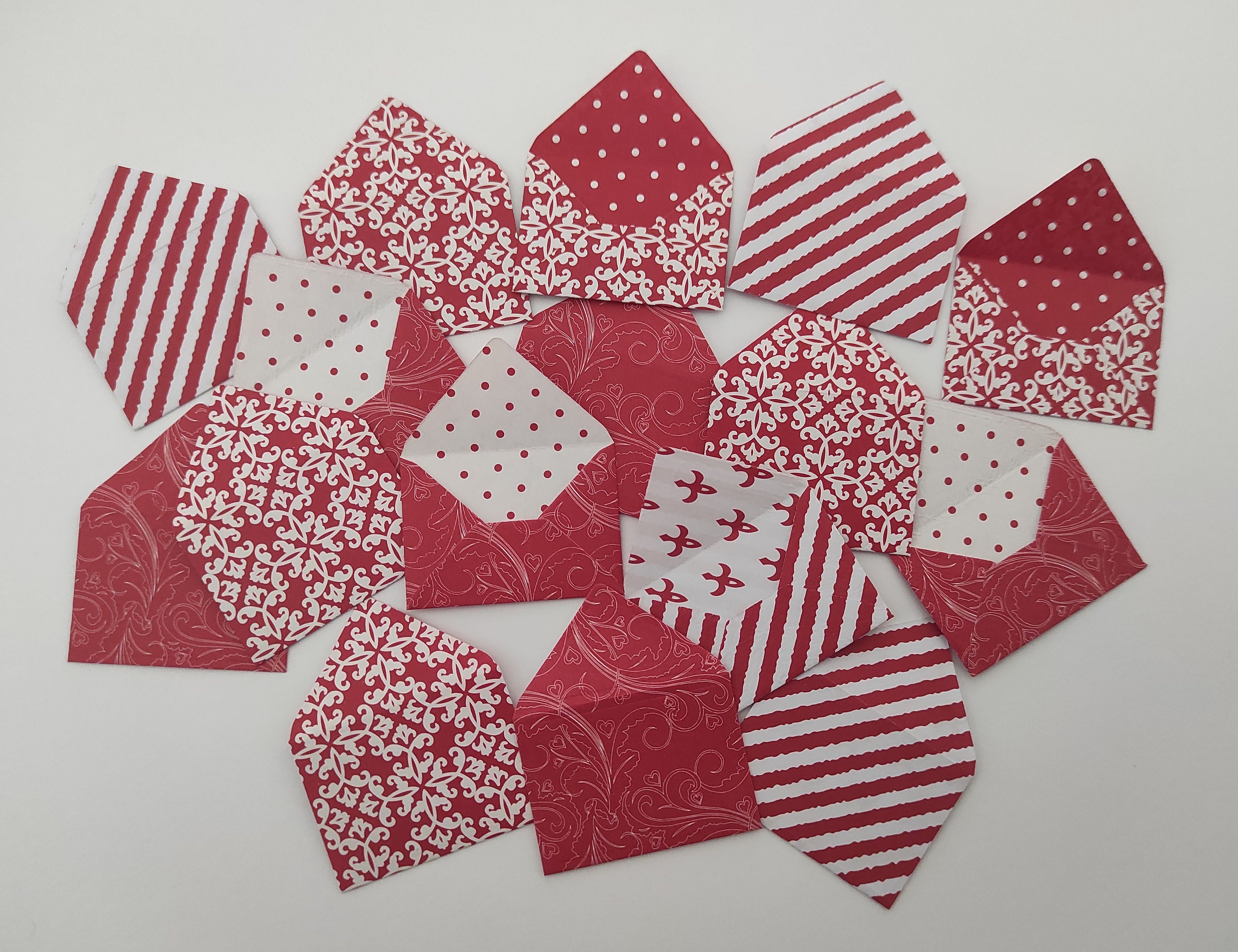 24 Mini Origami Envelopes - Mixed, Candy - Perfect for Journals, Tooth ...