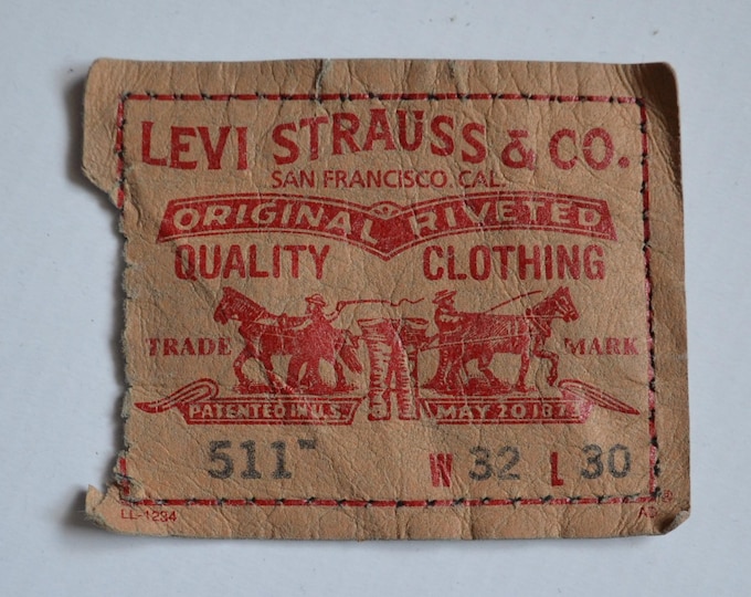 Vintage Levi's Labels. Recycled Vintage Denim Label Levi. Recycled ...