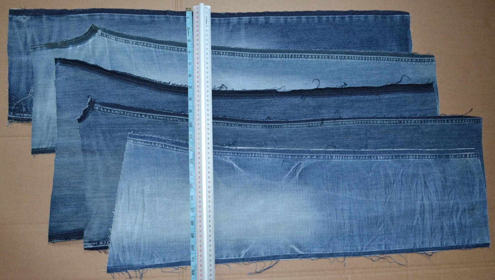 Denim Scrap Legs, Scraps Jeans, Pieces of Jeans, Recycled Denim Scraps ...