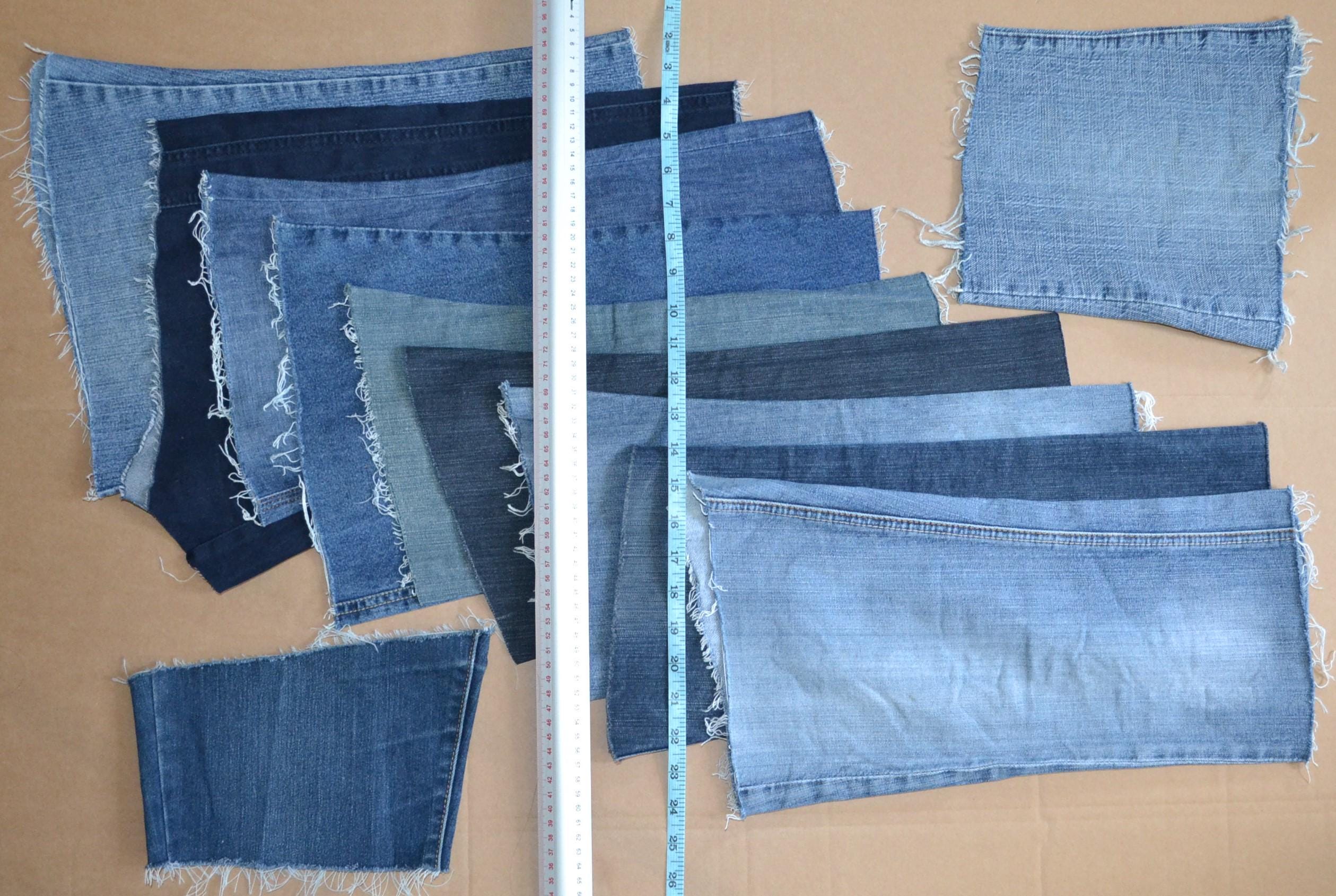 Recycled Denim Scraps, Denim Scrap Legs, Scraps Jeans, Pieces of Jeans ...