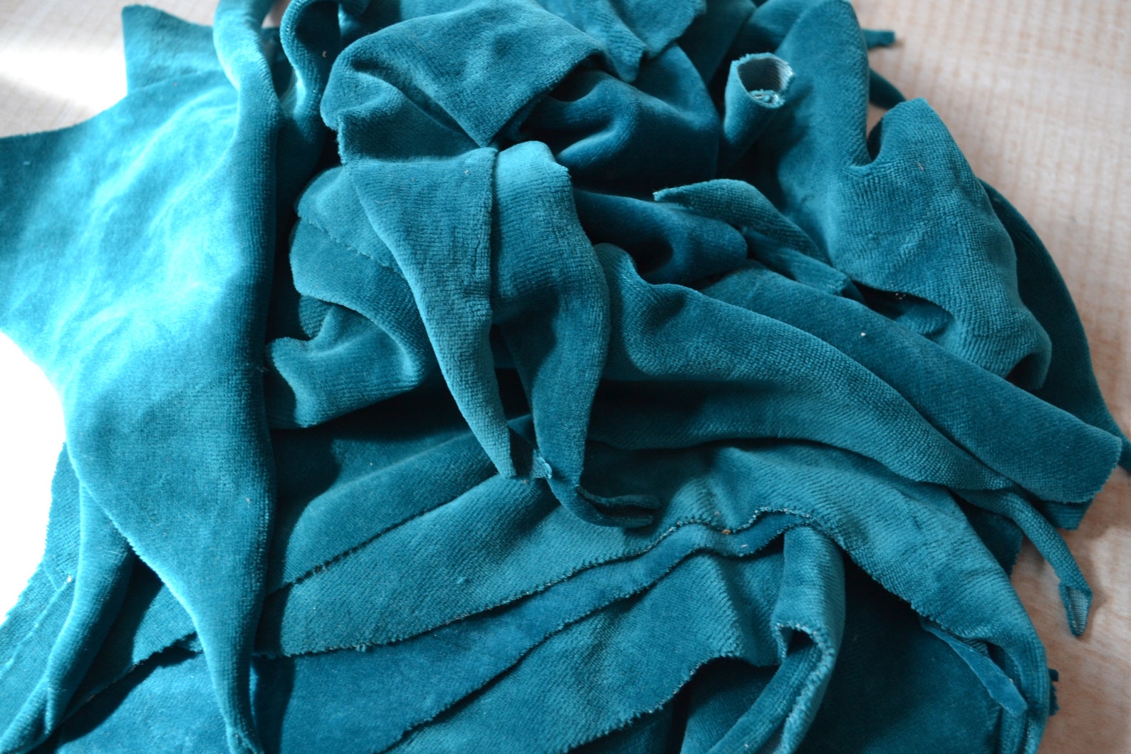 Velvet Fabric, Silky Soft Cotton Velour Scraps, Scraps Velvet, Velvet ...