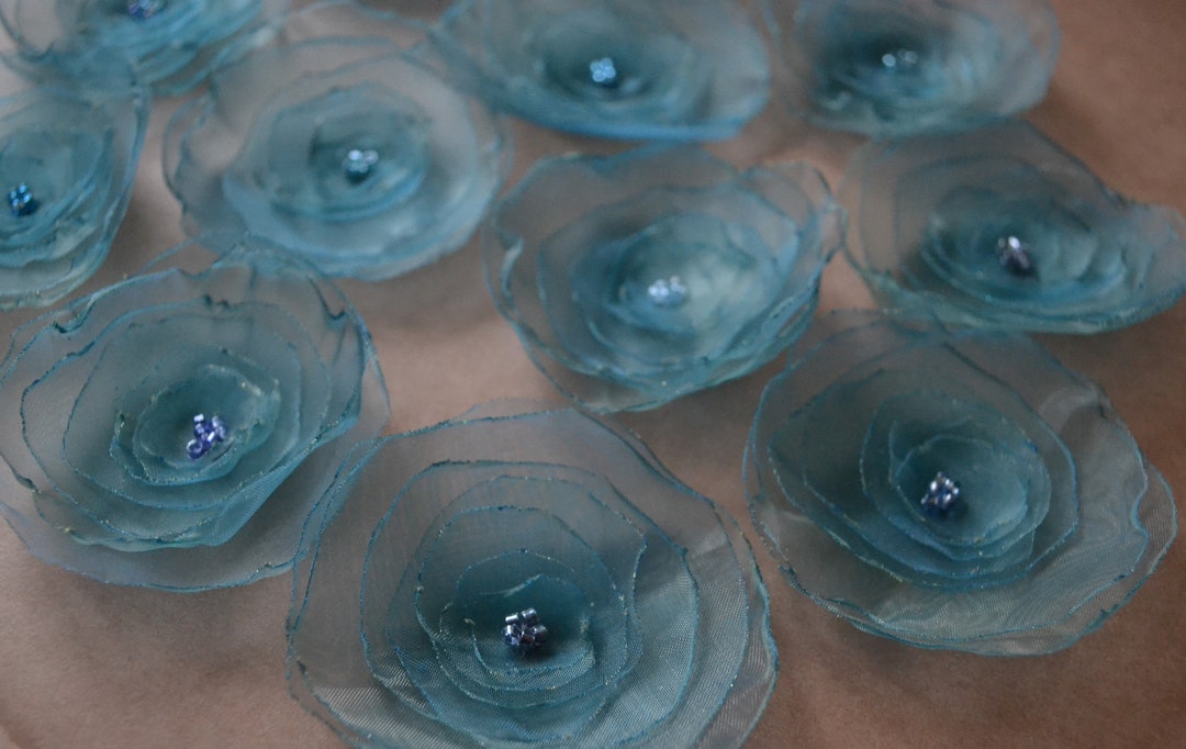 Fabric Flowers, Organza Flowers for Decor, Photos and a Decor, DIY ...