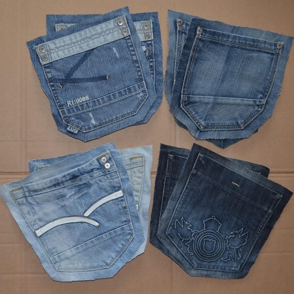 Denim Pockets - Etsy