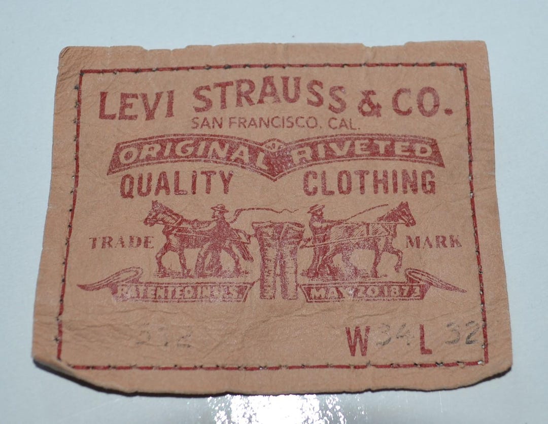 Vintage Levi's Labels. Recycled Vintage Denim Label Levi. Recycled ...