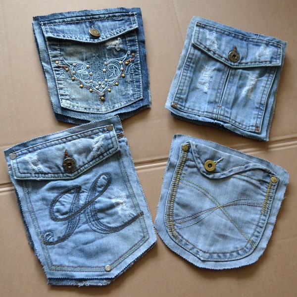 Denim Pockets - Etsy