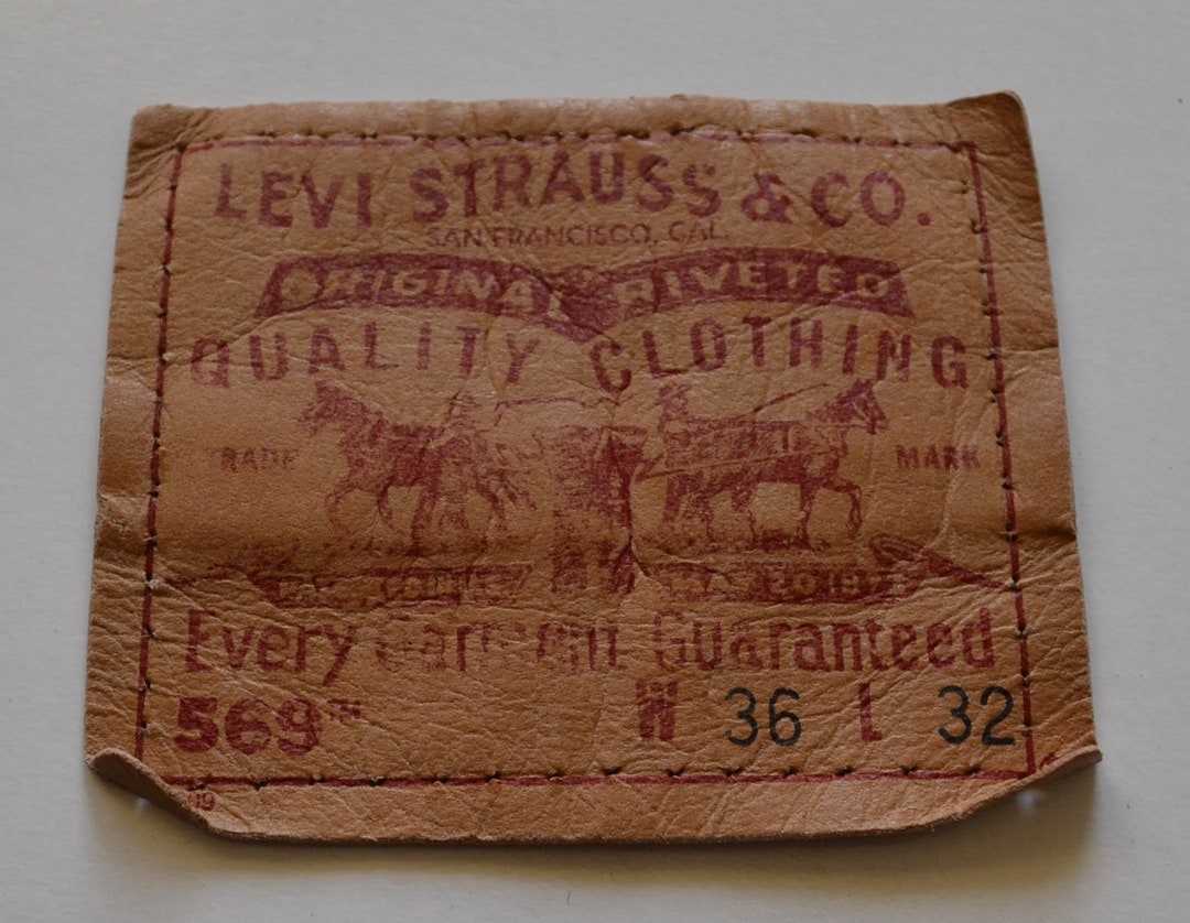 Vintage Levi's Labels. Recycled Vintage Denim Label Levi. Recycled ...