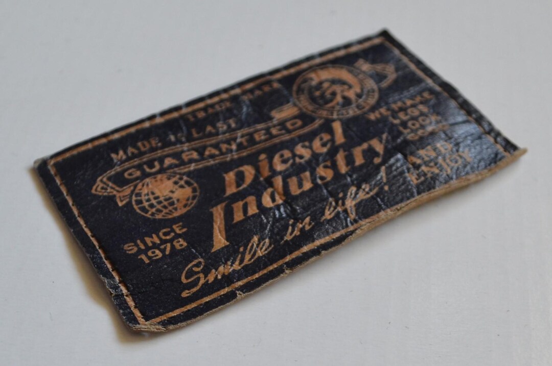 Vintage Diesel Labels. Recycled Vintage Denim Label Diesel. Recycled ...