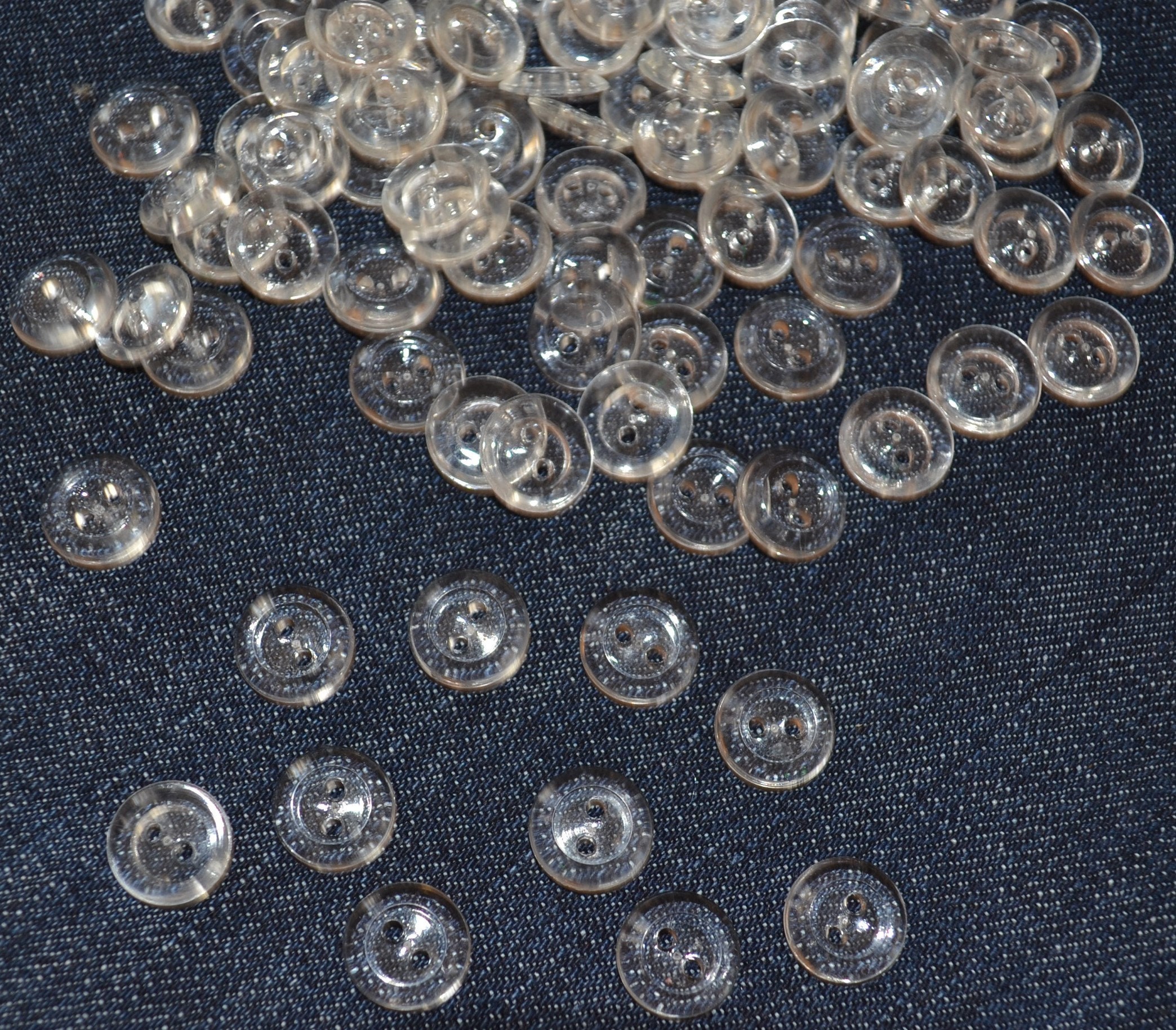 200pcs Clear Buttons Transparent Buttons Buttons Clear - Etsy