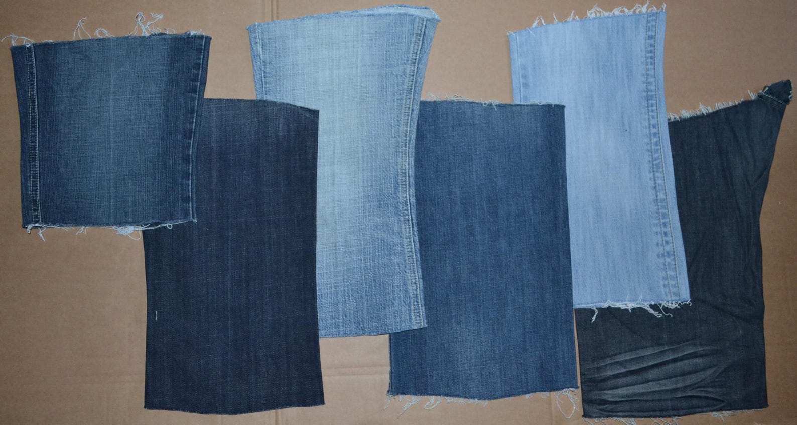 Denim Scrap Legs, Scraps Jeans, Pieces of Jeans, Recycled Denim Scraps ...