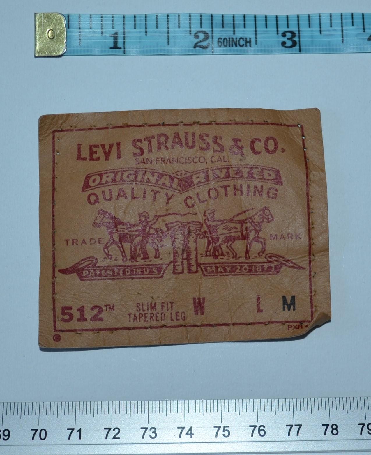 Vintage Levi's Labels. Recycled Vintage Denim Label Levi. Recycled ...